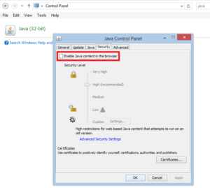 How to Disable Java in All Your Browsers | Alexander's Blog