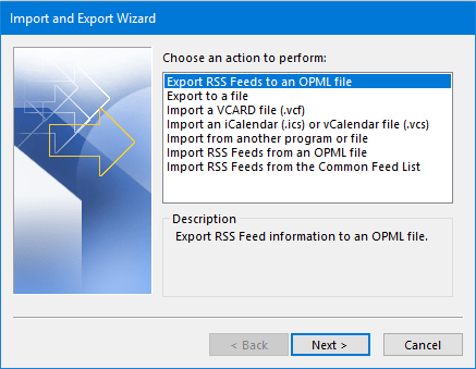 How to Export and Import Outlook Account Settings | Alexander's Blog