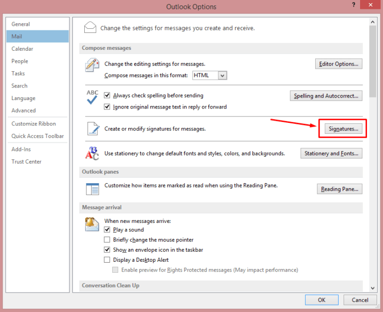 How to Backup and Import Email Signatures in Outlook 2013 Profiles ...