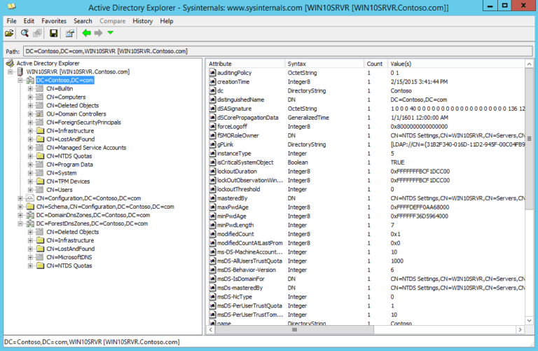 Active Directory Explorer | Alexander's Blog