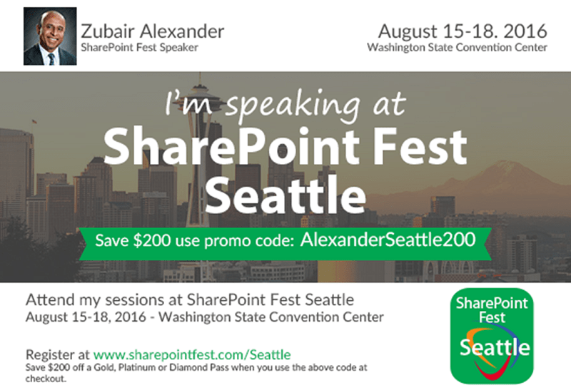 Speaker Postcard – SPF Seattle 2016 | Alexander's Blog