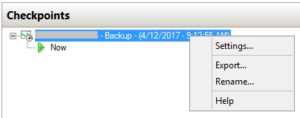 Removing Backup Checkpoint in Hyper-V That Has No Delete Option | Alexander's Blog