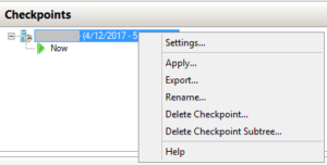Removing Backup Checkpoint in Hyper-V That Has No Delete Option | Alexander's Blog