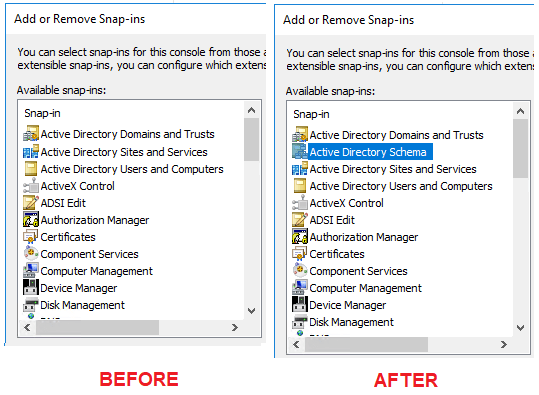 Active Directory Schema Management | Alexander's Blog