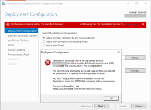 Migrating the File Replication Service (FRS) to Distributed File System Replication (DFSR) for ...