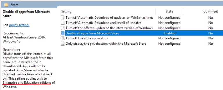 Use Group Policy To Manage Settings for Store Apps | Alexander's Blog