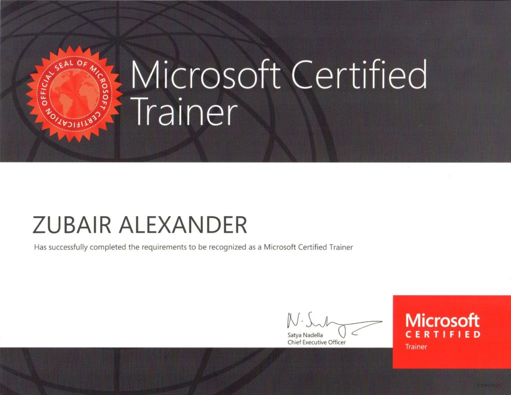 2018_Microsoft_Certified_Trainer | Alexander's Blog