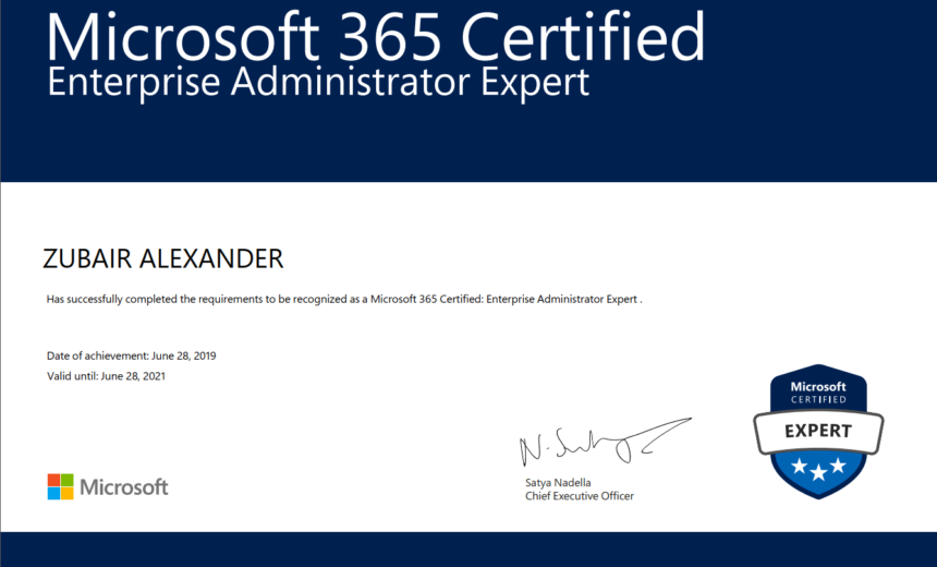 M365-certified-enterprise-administrator-expert | Alexander's Blog