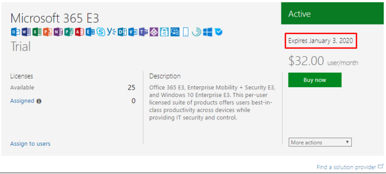 Working with Office 365 Trial Subscriptions | Alexander's Blog