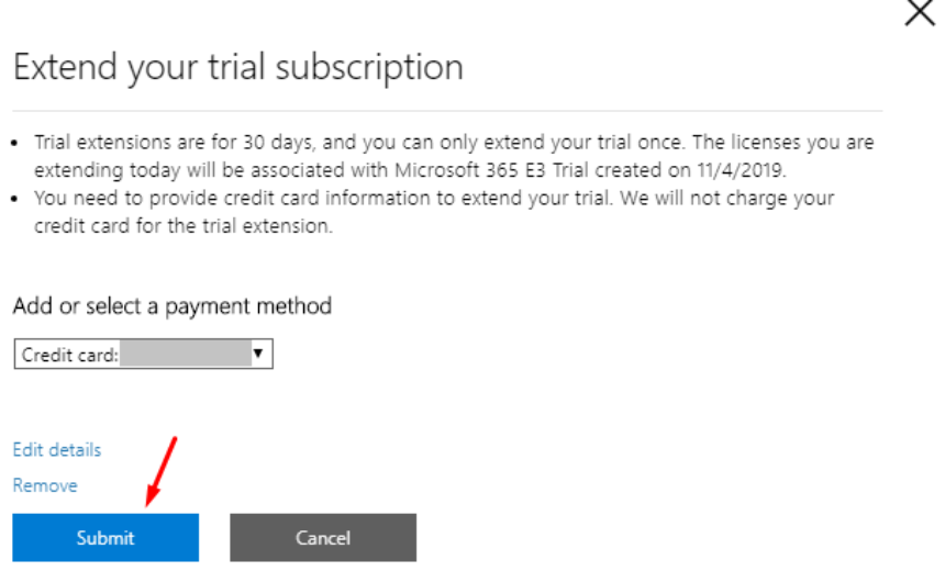 Trial-extension | Alexander's Blog