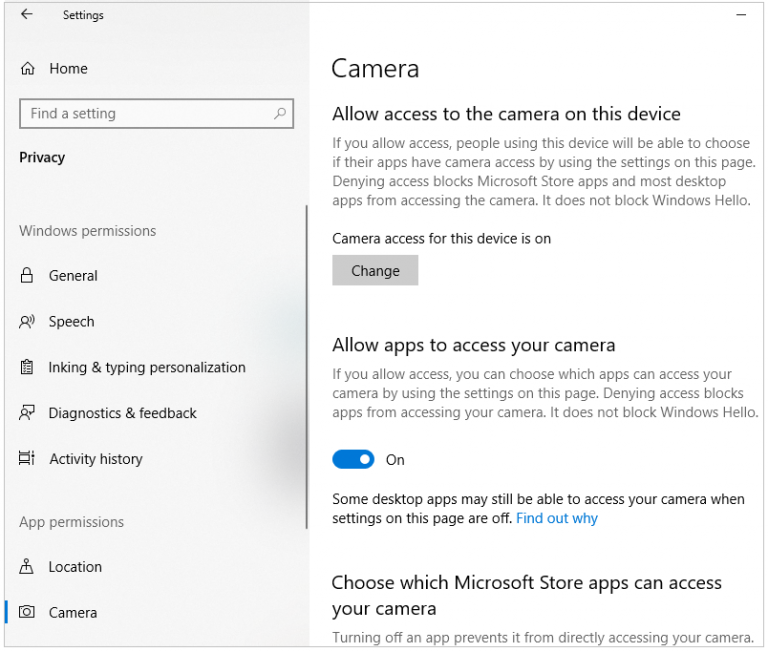 Best Practices for Configuring Windows 10 Camera and Microphone Access ...