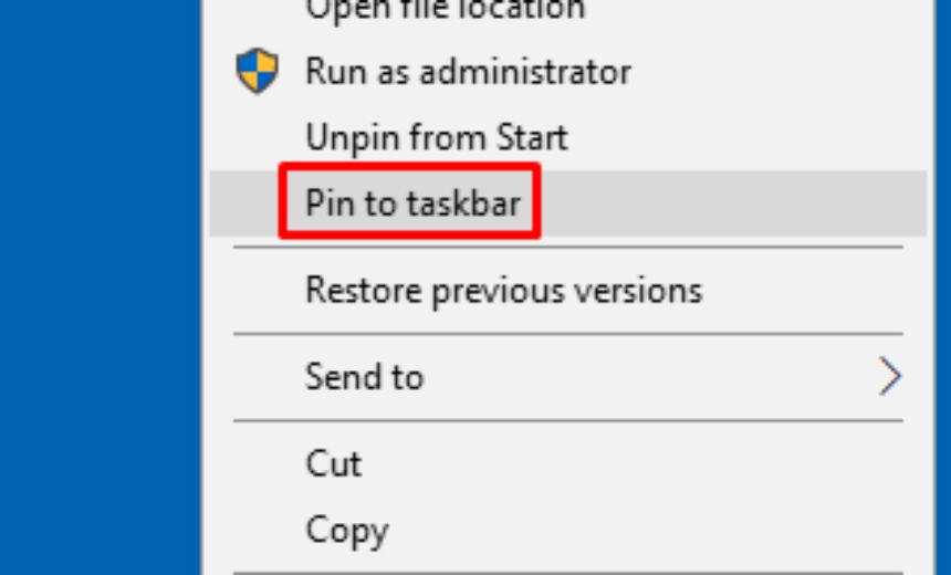 pin-to-taskbar | Alexander's Blog