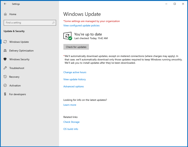 Creating a Shortcut for Windows Update in Windows Server 2019 ...